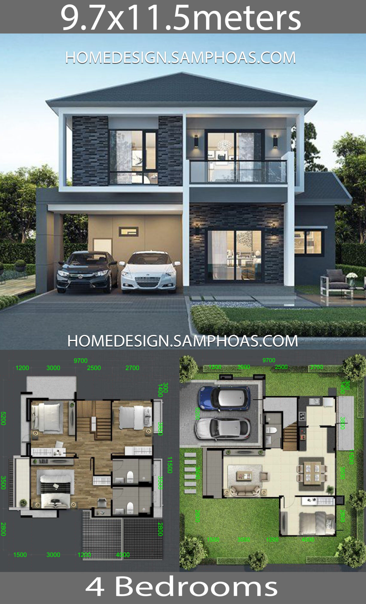 10 Best house design plans with floor plans - House Plans 3D