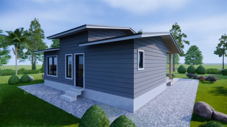 Beautiful Farm House 9x7 House Design (Wooden house ) Plan - House Plans 3D