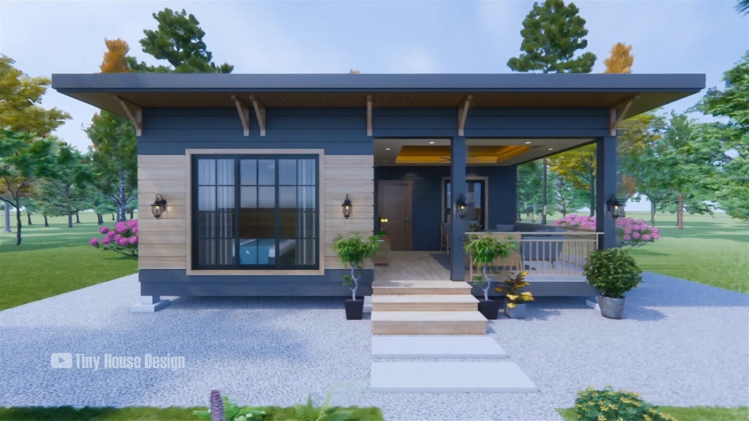 Beautiful Small House 8x9 M House Design (Farm House) 2 Beds - House ...