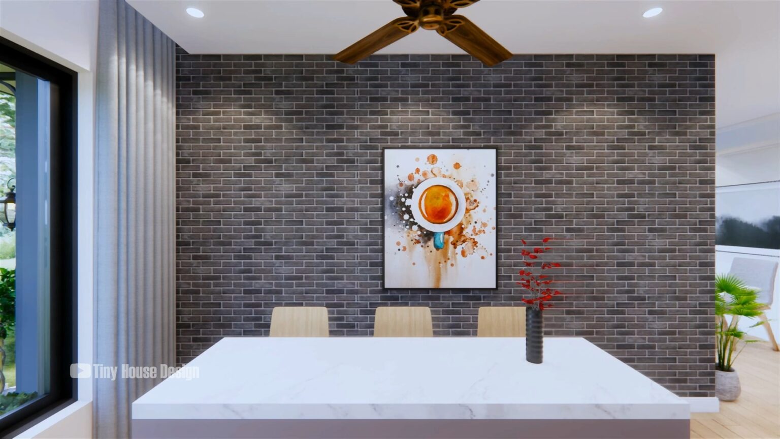 Beautiful Small House 9x10 m Simple life with small house - House Plans 3D