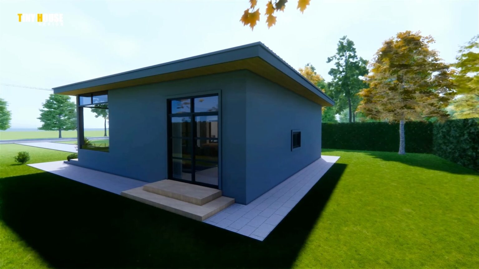 Beautiful Small House 9x9 m House Design 2 Bedrooms - House Plans 3D