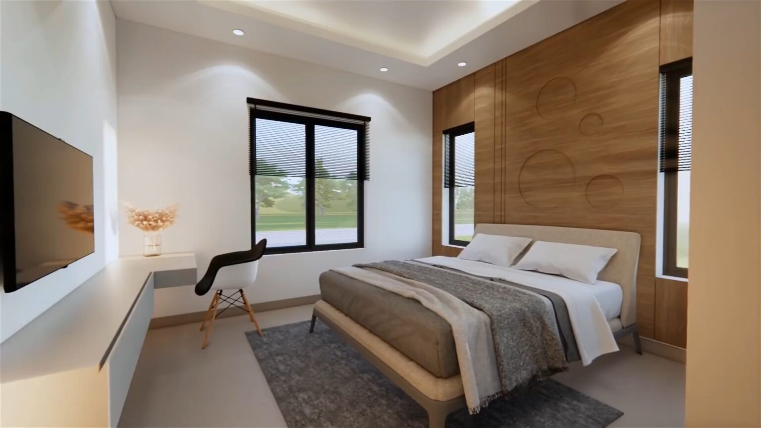 House Design 2 Storey 8.50m x 10m (85 sqm) 4 Bedrooms - House Plans 3D