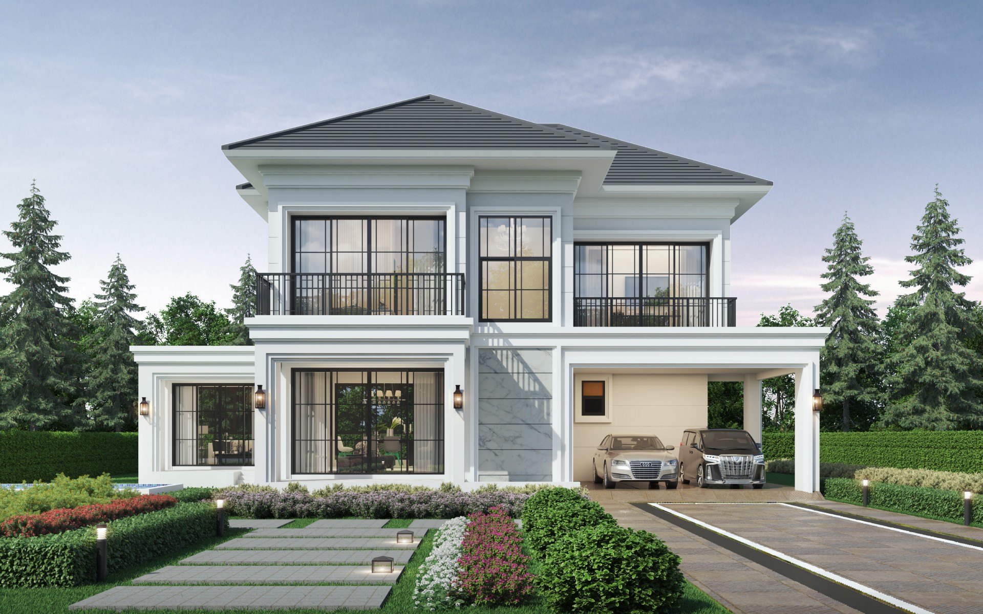 1 5 Story Modern House Plan