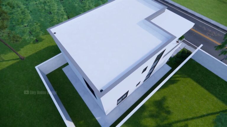 Small House Design 7m x 10m with 4 Bedrooms - House Plans 3D