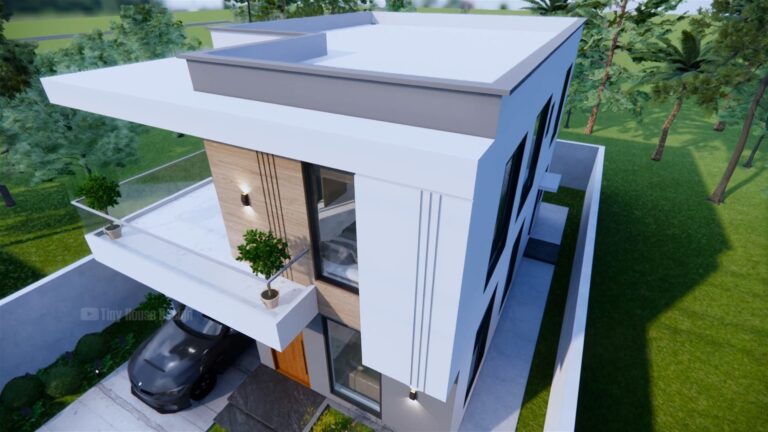 Small House Design 7m x 10m with 4 Bedrooms - House Plans 3D