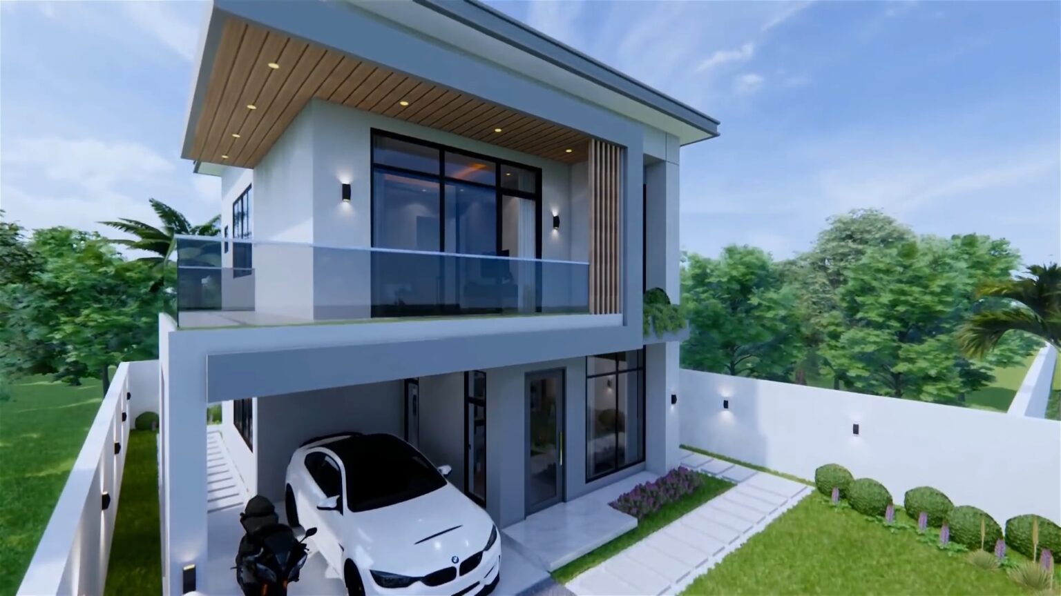 2 Story House Designs 23x30 Feet Home Design 7x9 M 4 Beds 3 Bath ...