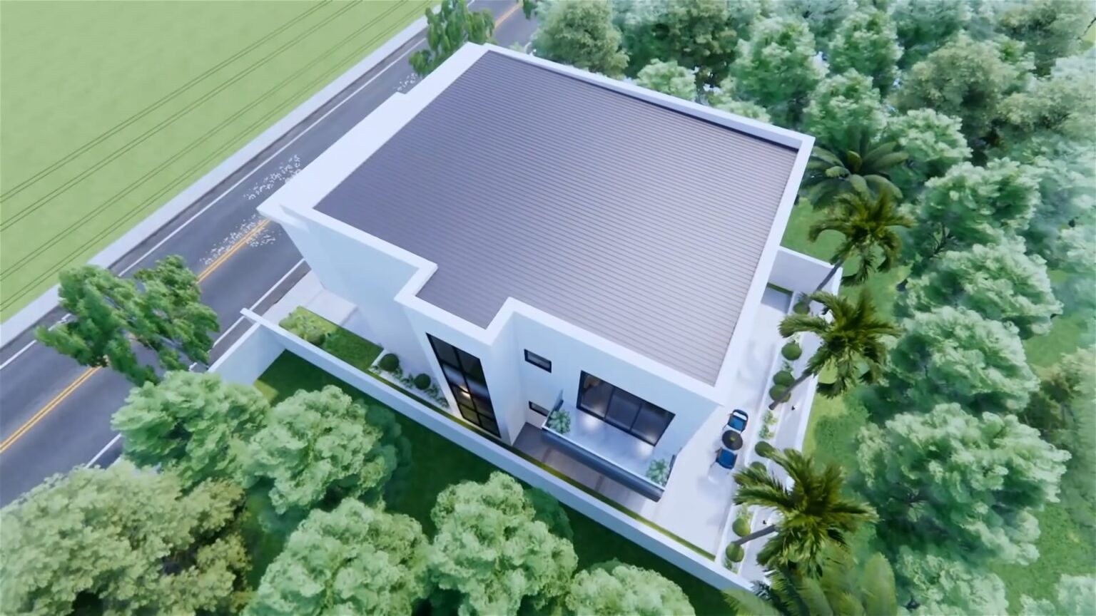 30x36 House Design Plans 9x11 Meter Modern House 4 Beds 4 Baths - House ...