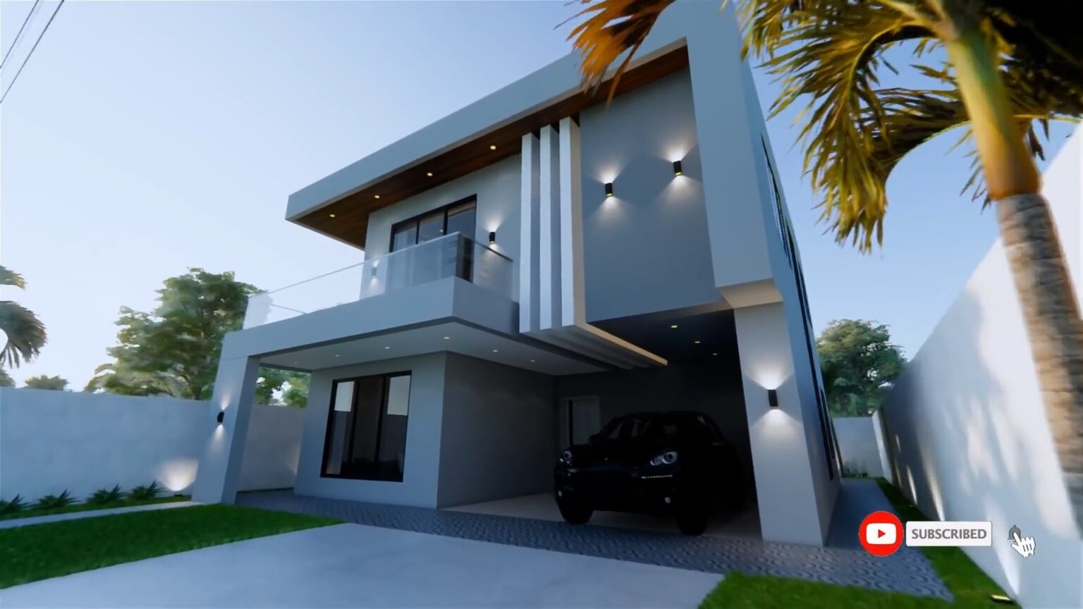 33x33 House Plans 3d 10x10 Meter Modern House Design 4 Beds 4 Baths ...