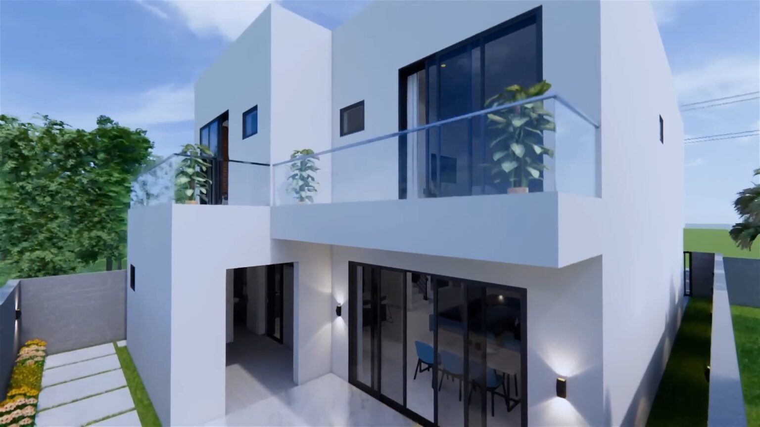 33x49 House Design Modern 10x15 M House Plan 4 Beds 6 Baths - House ...