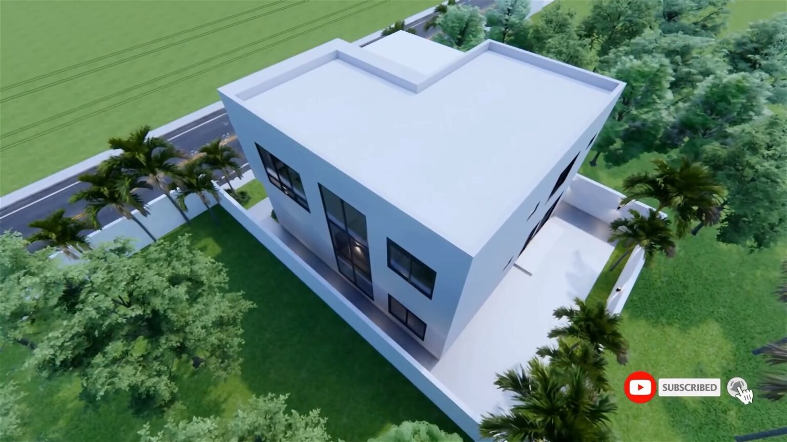 36x36 House Design Plan 11x11 M 4 Beds 5 Baths - House Plans 3D