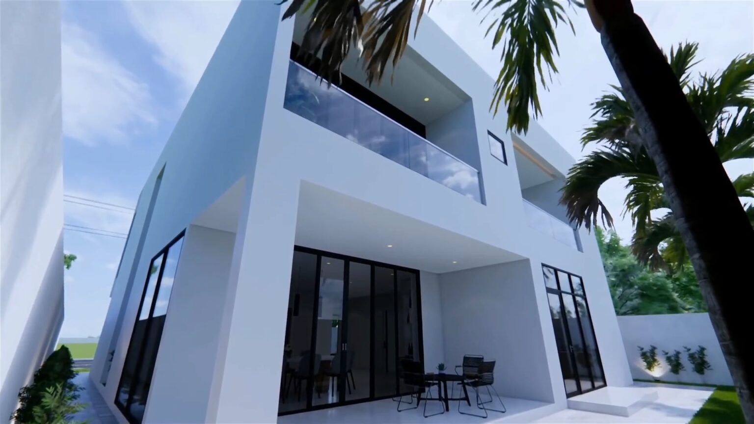 39x46 House Design Plans 12x14 Meter 4 Beds 6 Baths - House Plans 3D