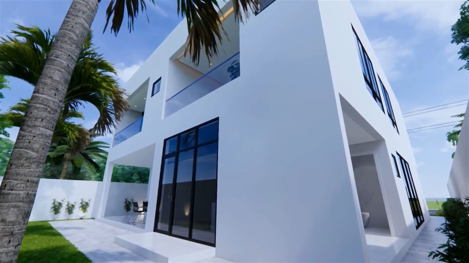 39x46 House Design Plans 12x14 Meter 4 Beds 6 Baths - House Plans 3D