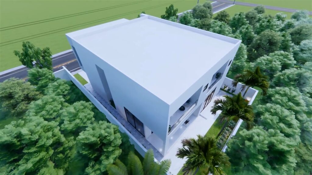 39x46 House Design Plans 12x14 Meter 4 Beds 6 Baths - House Plans 3D