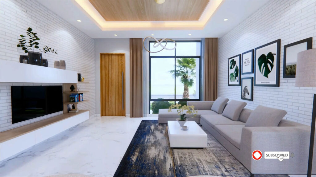 House Design Drawing 30x49 Feet Home Design 9x15 M 4 Beds 2 Bath ...