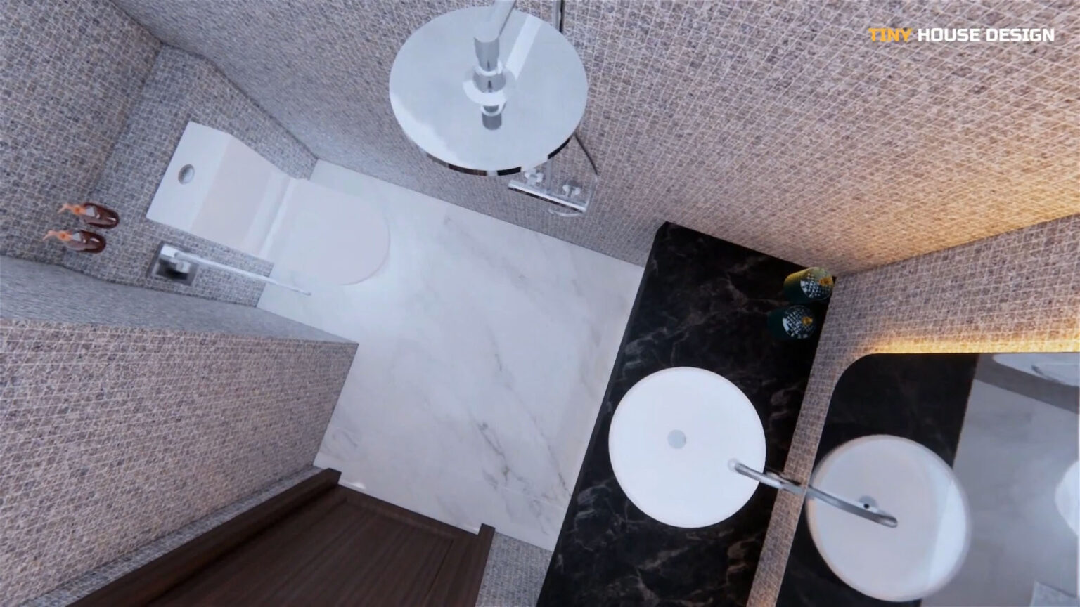 Small House Design 18x18 Feet Home Design 5.5x5.5 M 2 Bed 1 Bath ...