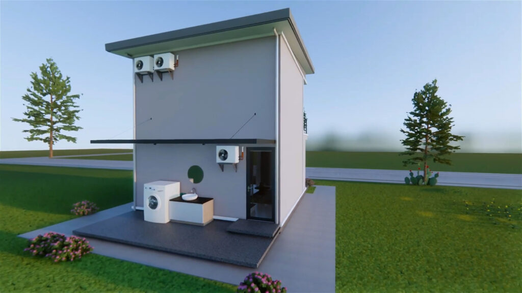 Small House Design 18x18 Feet Home Design 5.5x5.5 M 2 Bed 1 Bath ...