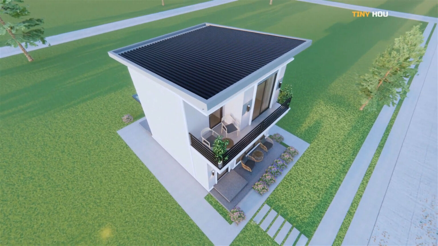 Small House Design 18x18 Feet Home Design 5.5x5.5 M 2 Bed 1 Bath ...