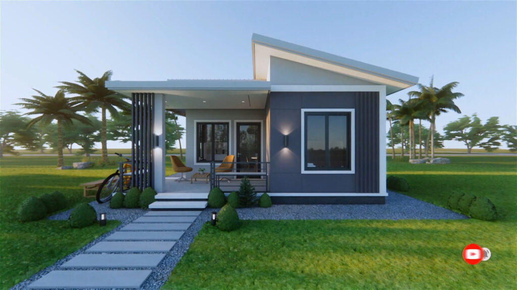 Small House Design 20x20 Feet Home Design 6x6 M 1 Bed 1 Bath - House ...