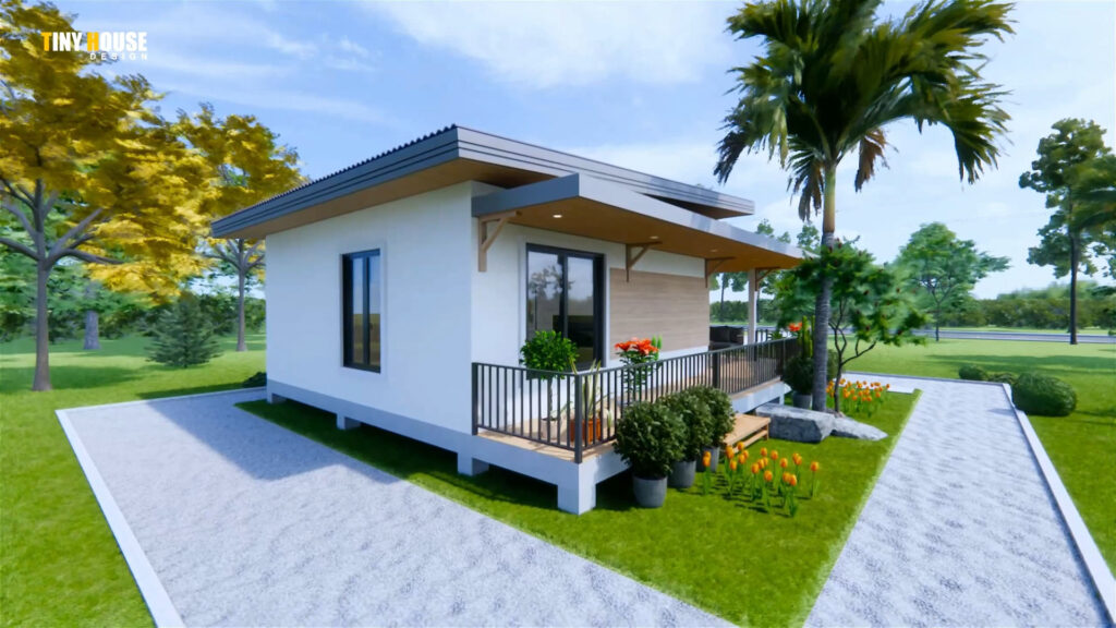 Small House Design 20x20 Feet Home Design 6x6 M 1 Bed 1 Bath - House ...