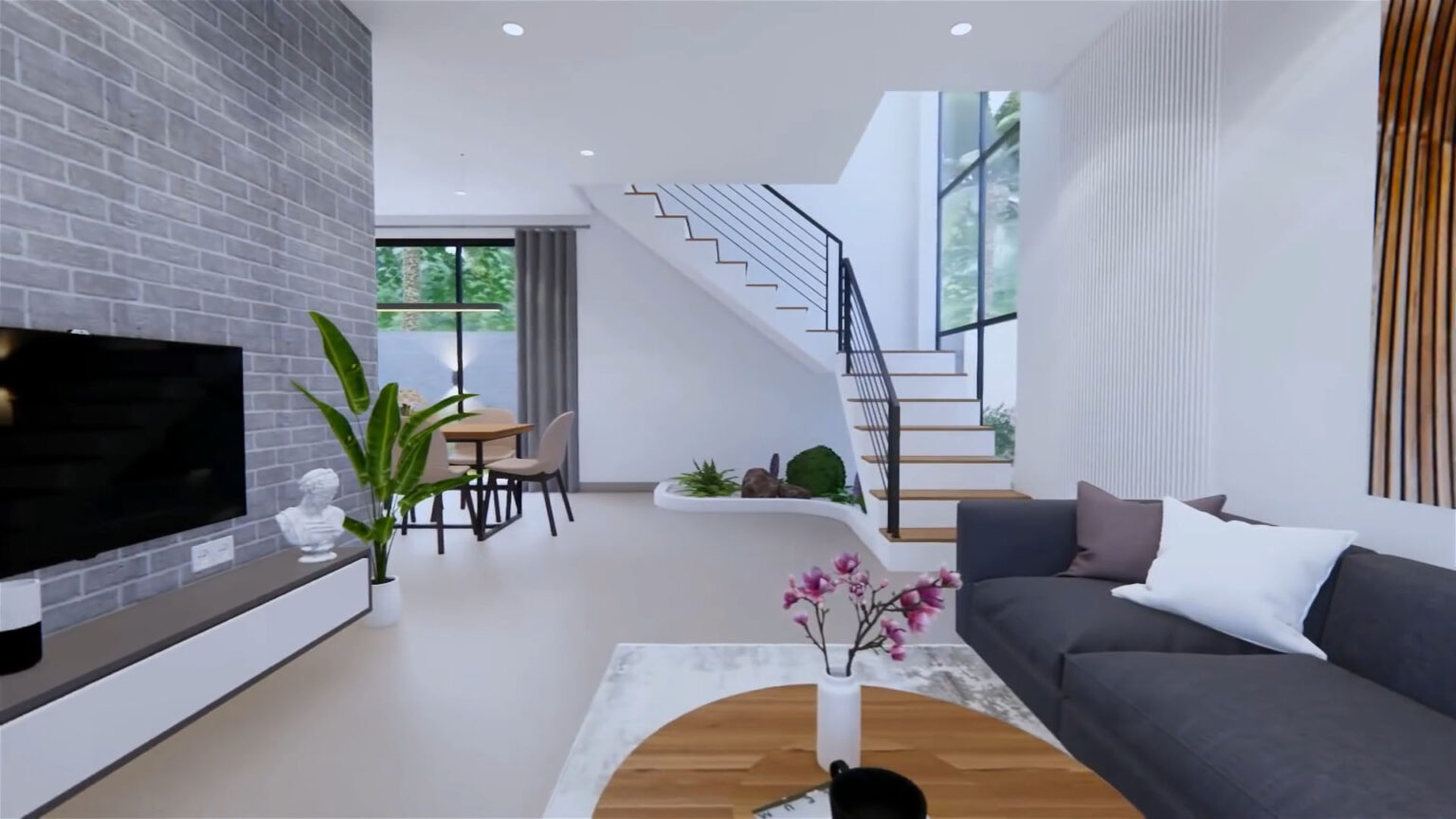 Small House Design 23x26 Feet Home Design 7x8 M 4 Bed 3 Bath House