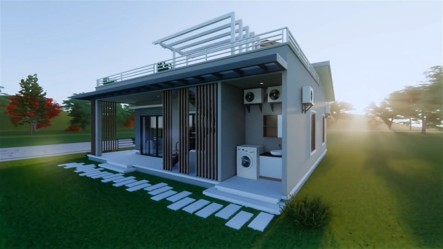 Small House Design 28x33 Feet Home Design Plan 8.50x10 M 3 Bed 2 Bath ...