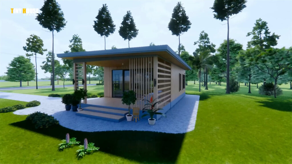 Small House Design 6x11 with 2 Bedrooms - House Plans 3D