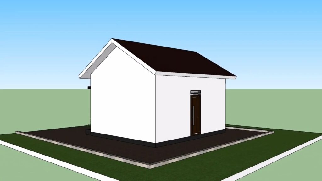Small House Design 6x5 Meter Home Plan 20x17 Feet - House Plans 3D
