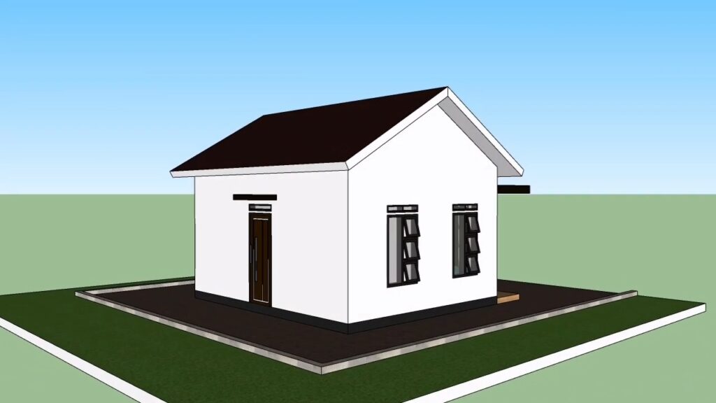 Small House Design 6x5 Meter Home Plan 20x17 Feet - House Plans 3D