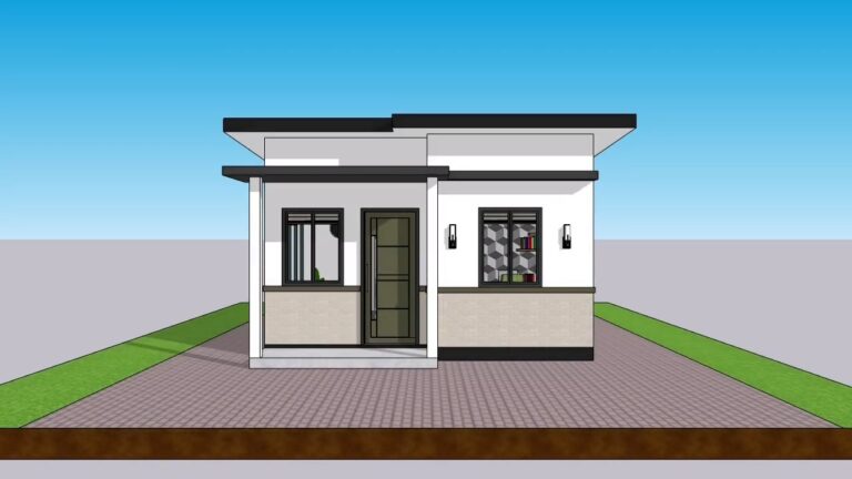 Small House Design 5x9 Meter Home Design 17x30 Feet 2 Beds 1 bath ...