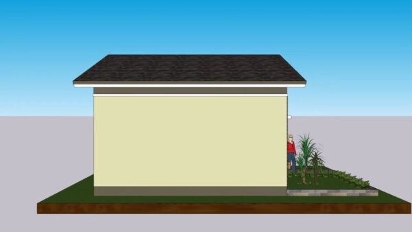 20x20 Small House Design 6x6 Meter 1 Bed 1 Bath - House Plans 3D