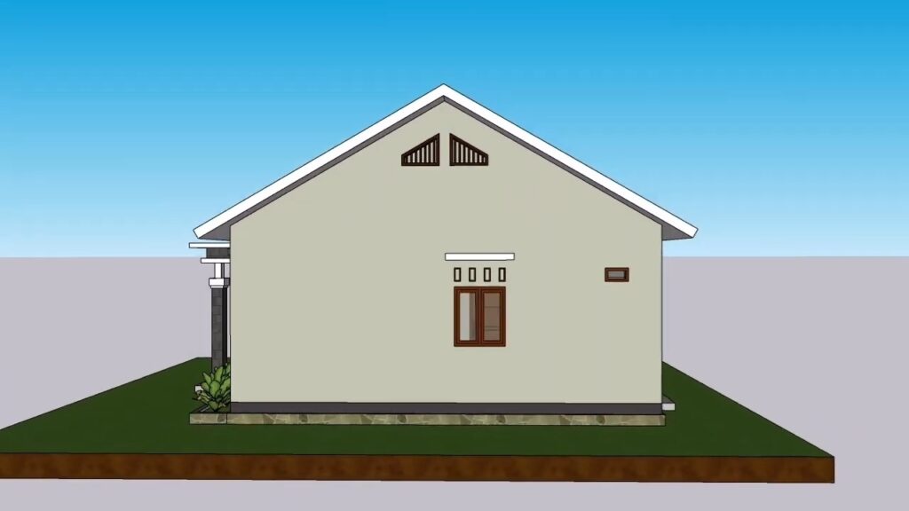 Small House Design 7x9 Meter Home Plan 23x29 Feet 3 Beds - House Plans 3D