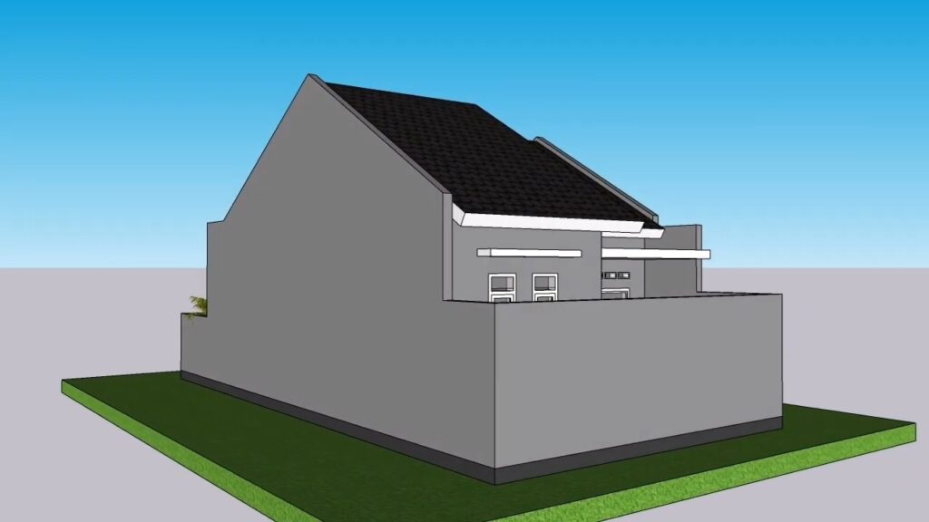 Small House Plan 6x12 Meter Home Design 20x39 Feet 2 Beds - House Plans 3D