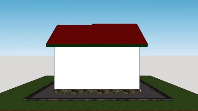 Small House Plan 6x6 Meter Home Design 20x20 Feet 2 Beds - House Plans 3D