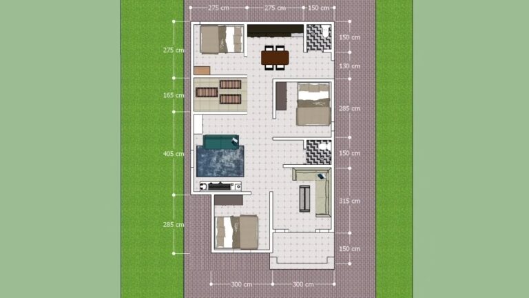 Small House Plans 7x12 Meter Home Design 23x39 Feet 3 Beds House Plans 3d