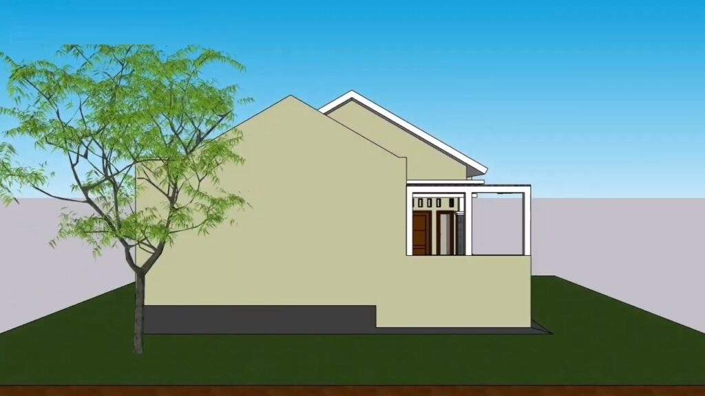 Small House Plans 7x9 Meter Home Design 23x29 Feet 2 Beds - House Plans 3D