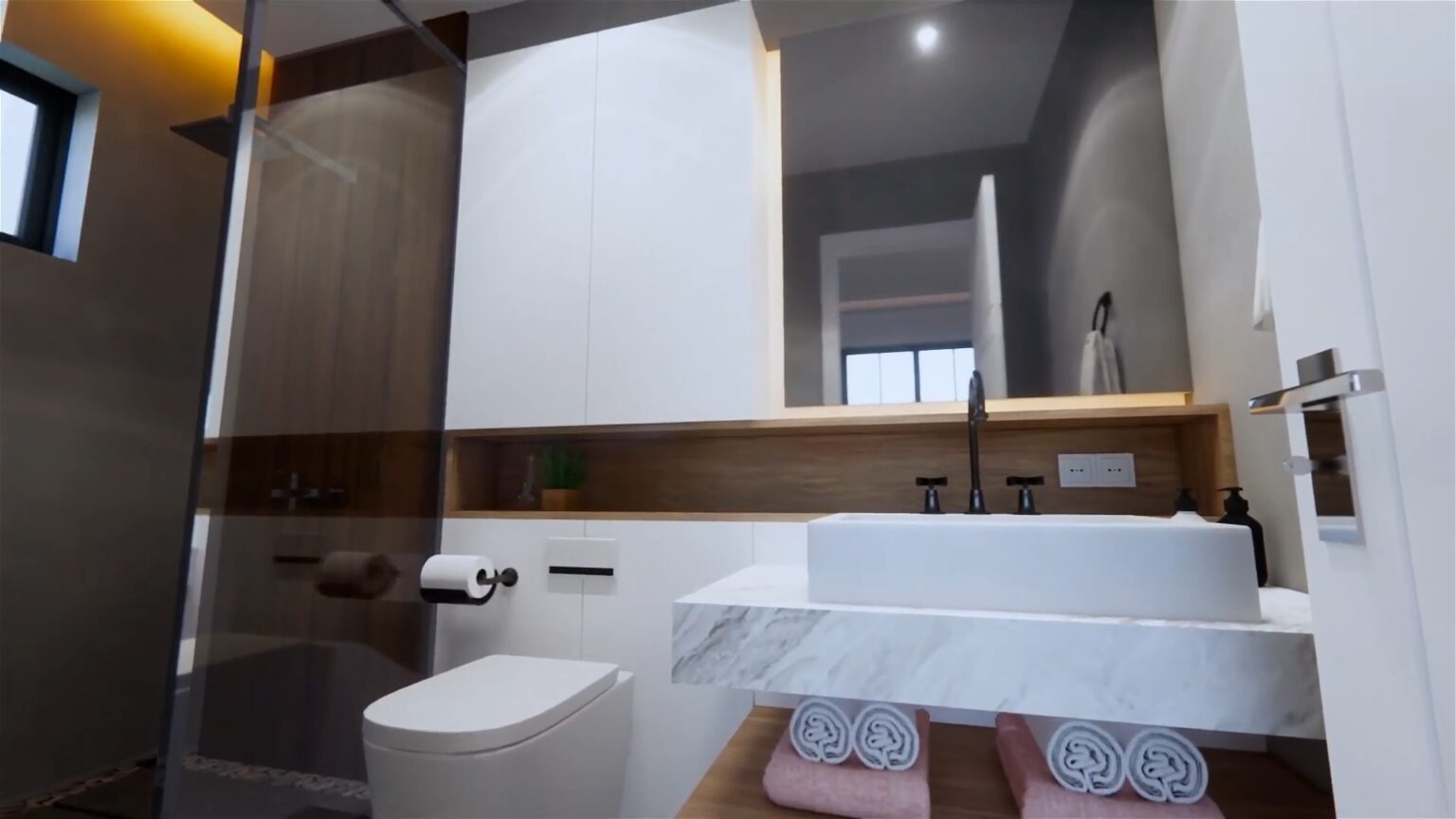 House Design Plans 9x15.6 Meter 30x51 Feet 3 Bed 2 Bath - House Plans 3D