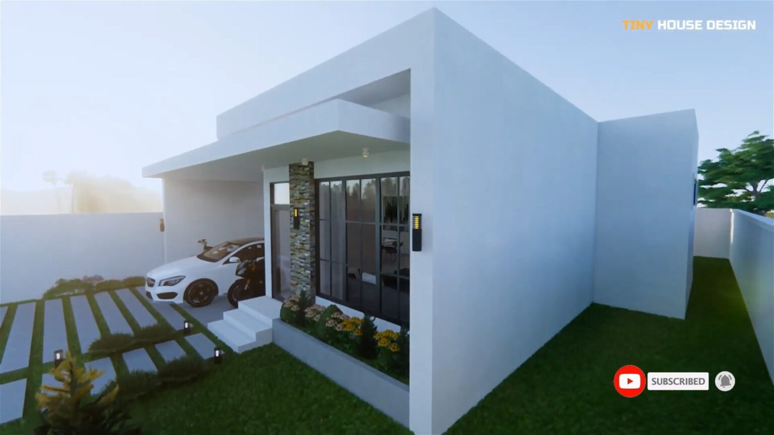 House Design Plans 9x15.6 Meter 30x51 Feet 3 Bed 2 Bath - House Plans 3D