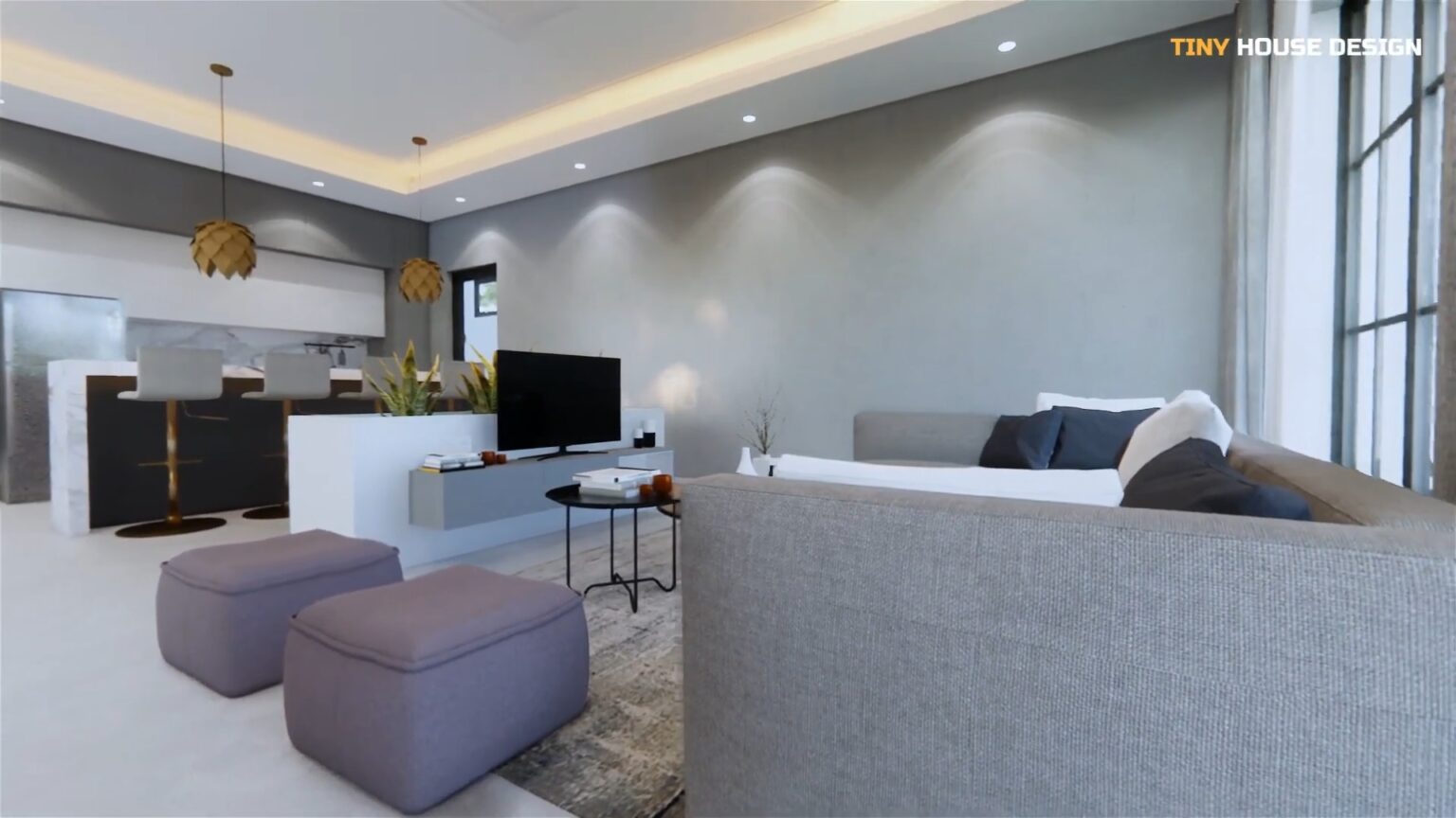 House Design Plans 9x15.6 Meter 30x51 Feet 3 Bed 2 Bath - House Plans 3D