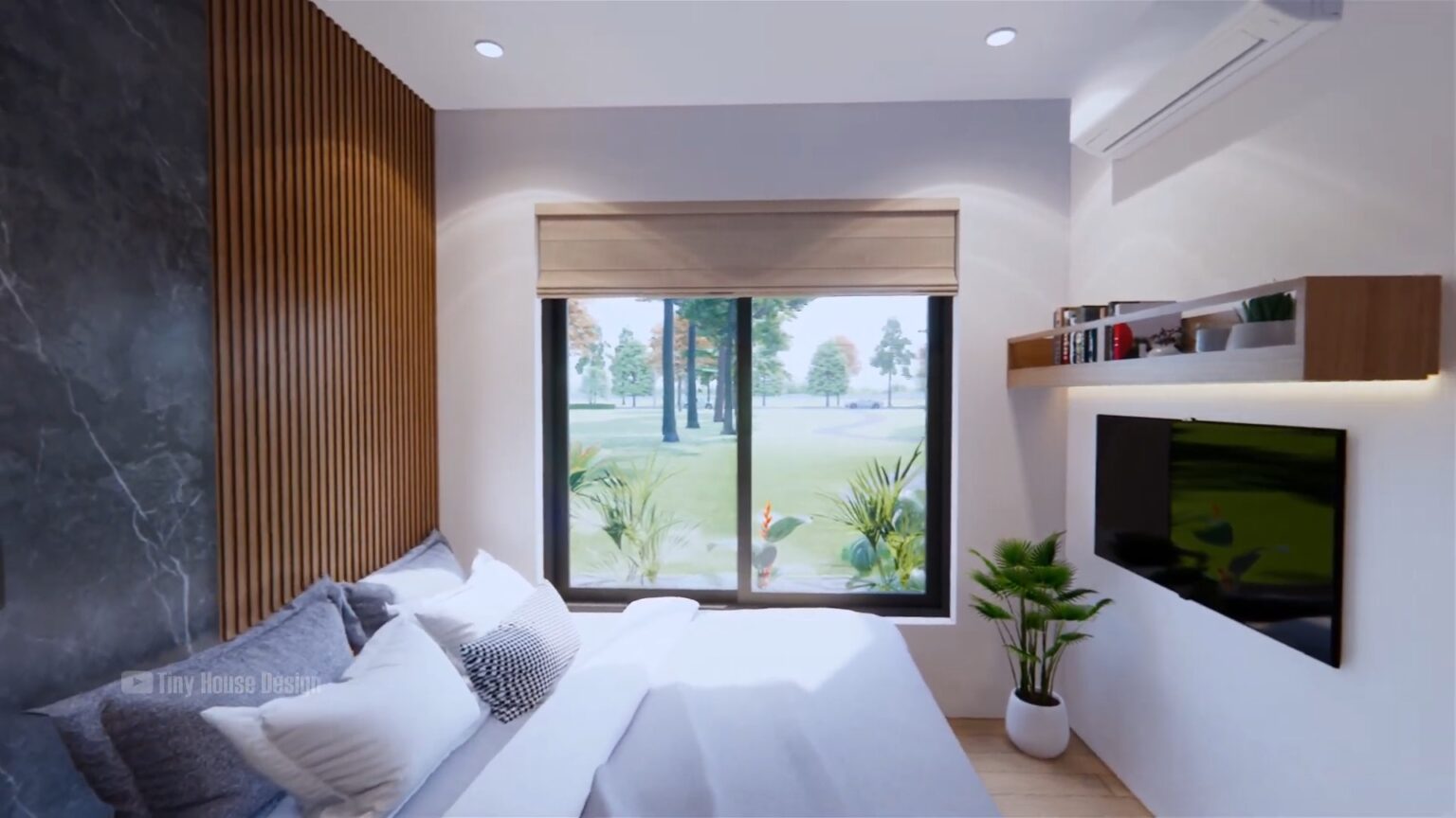 House Design Plans 9x9 Meter 30x30 Feet 3 Bed 2 Bath - House Plans 3D