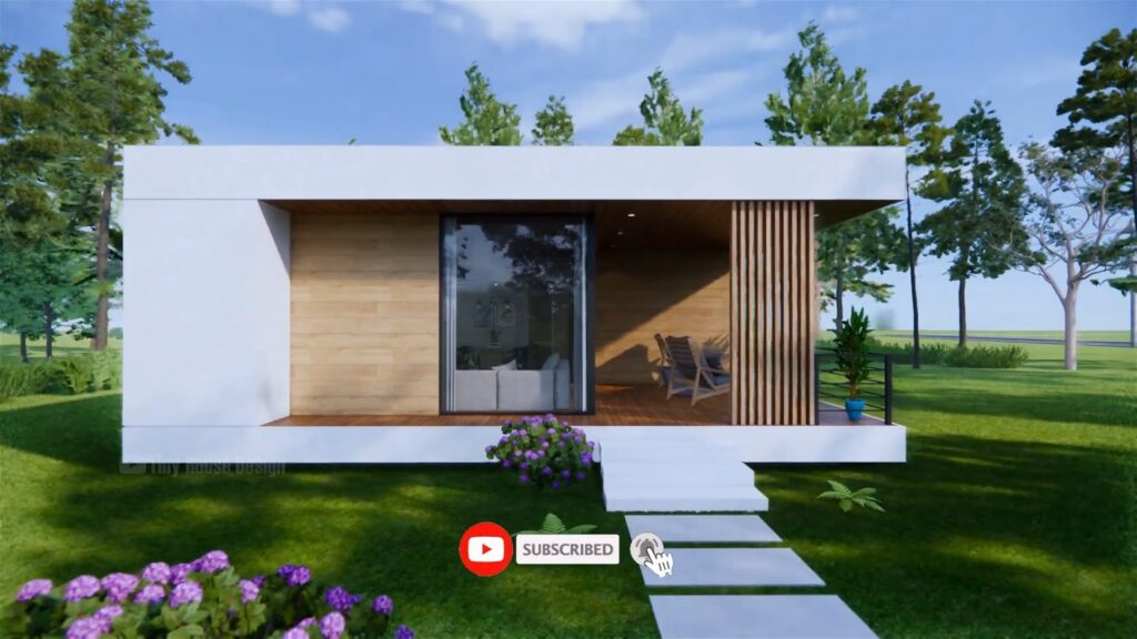 Small House Design 8x7 Meter 23x26 Feet 2 Bedroom 1 Bathroom - House ...