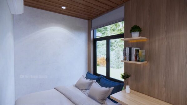 Small House Design 8x7 Meter 23x26 Feet 2 Bedroom 1 Bathroom - House ...