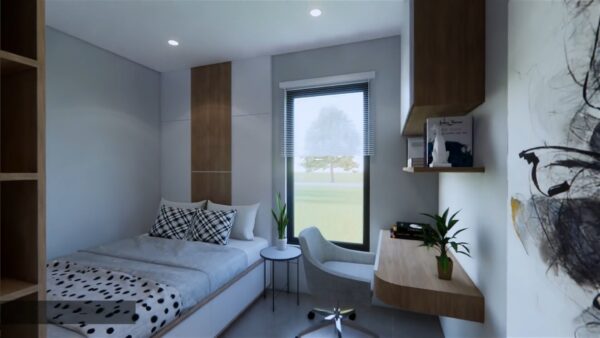 Small House Design 8x7.5 Meter 26x25 Feet 2 Bedroom 1 Bath Full Plans ...