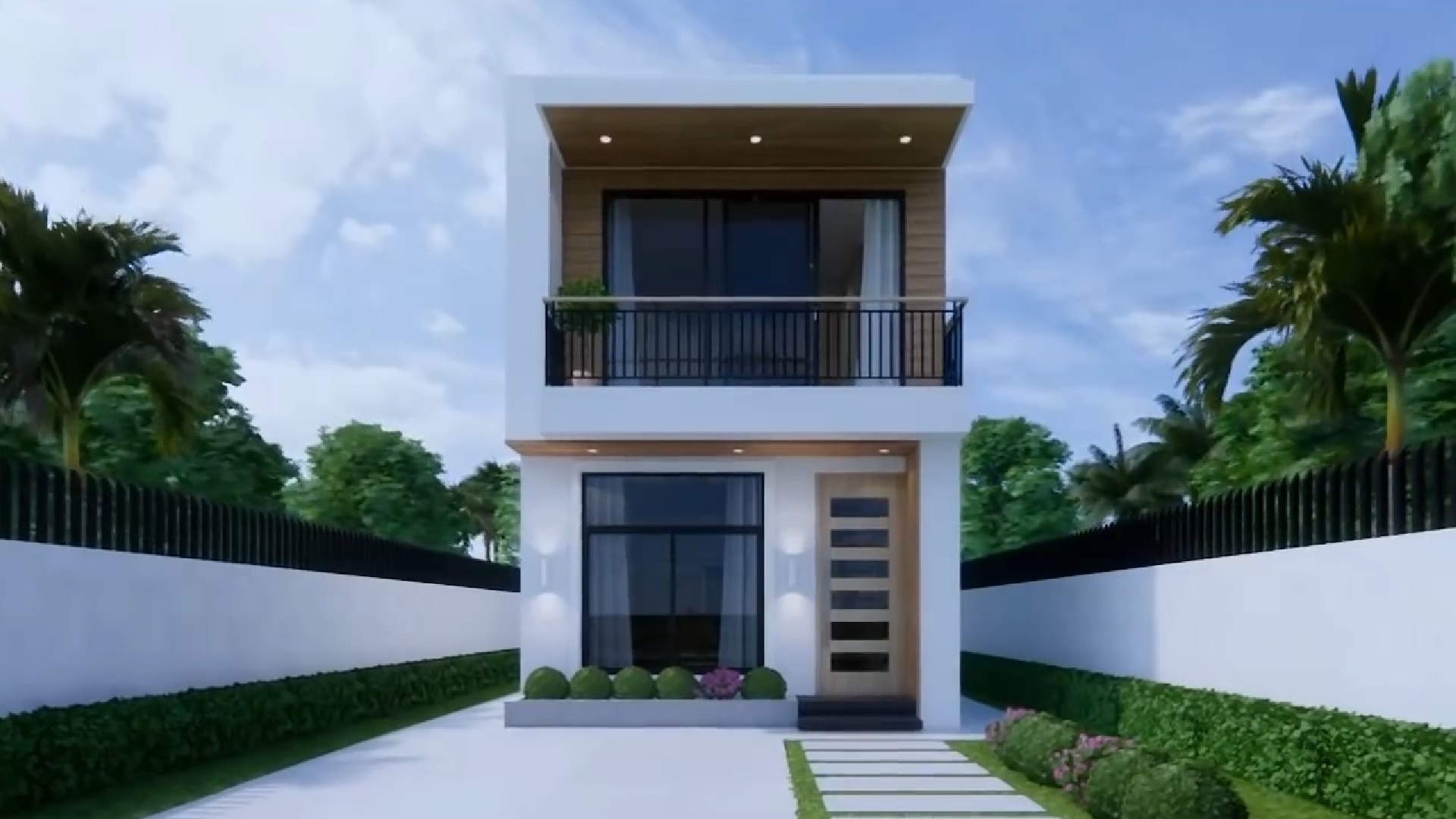 Small House Design 13×23 Feet Home Plan 4×7 M 2 Bed 2 Bath - House Plans 3D