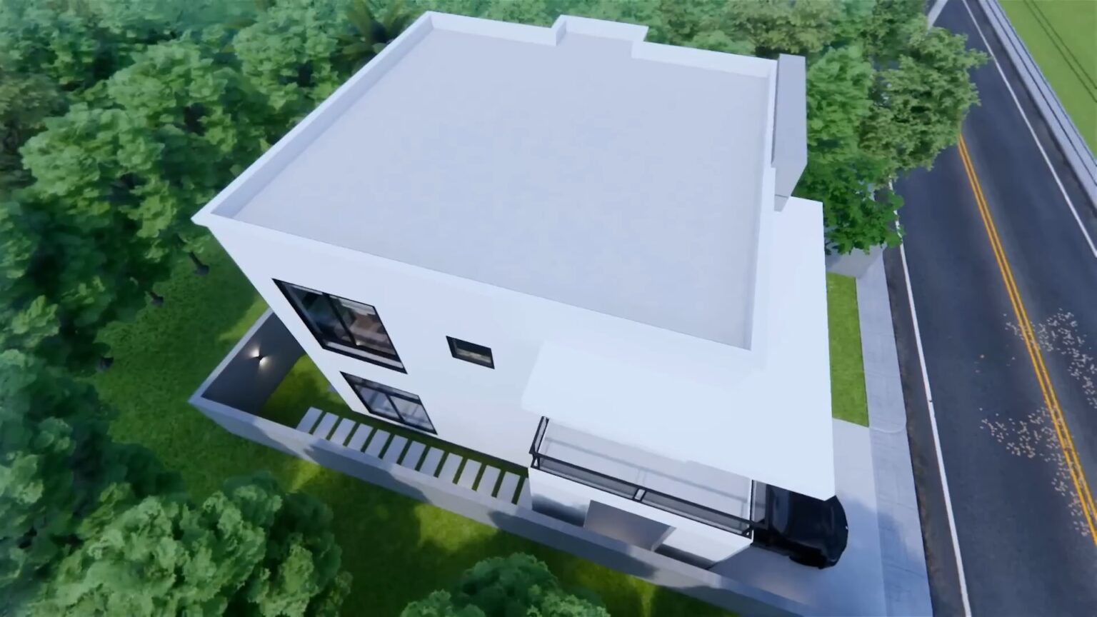 Small House Design 7.5x8 Meter Home Plan 25x26 Feet 4 Bed 3 Bath ...