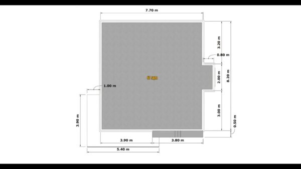 Small House Design 7.5x8 Meter Home Plan 25x26 Feet 4 Bed 3 Bath ...