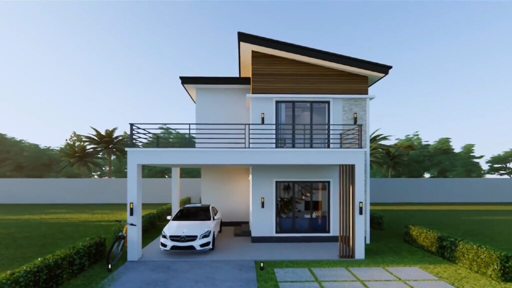 House Design 23x33 Feet Small House Plan 7x10 Meter 3 Bed 2 Bath ...