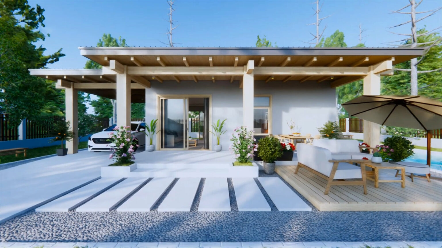 Small House Design 12x7.5 Meter House Plans 39x25 Feet 2 Bed - House ...