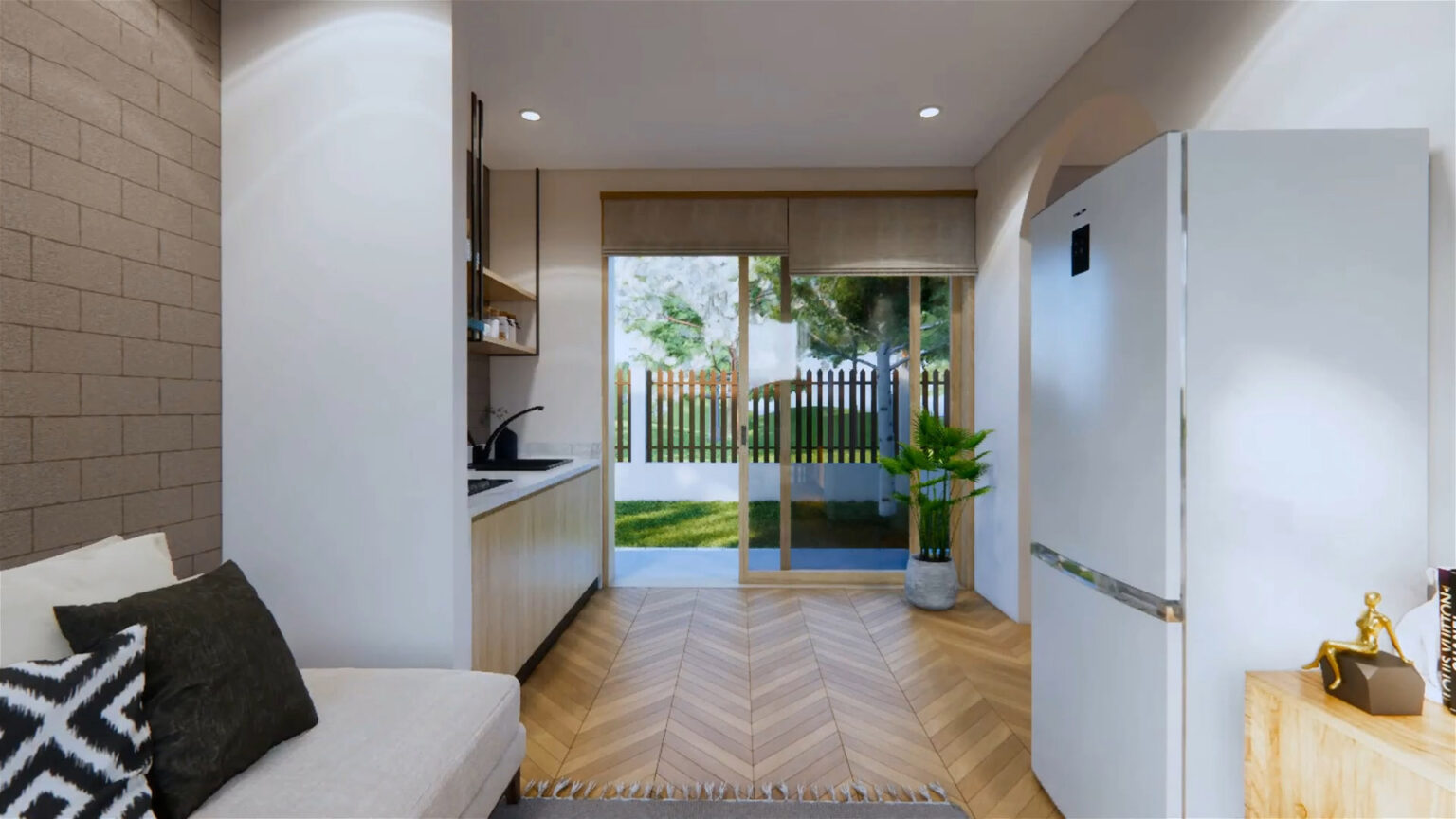 Small House Design 12x7.5 Meter House Plans 39x25 Feet 2 Bed - House ...