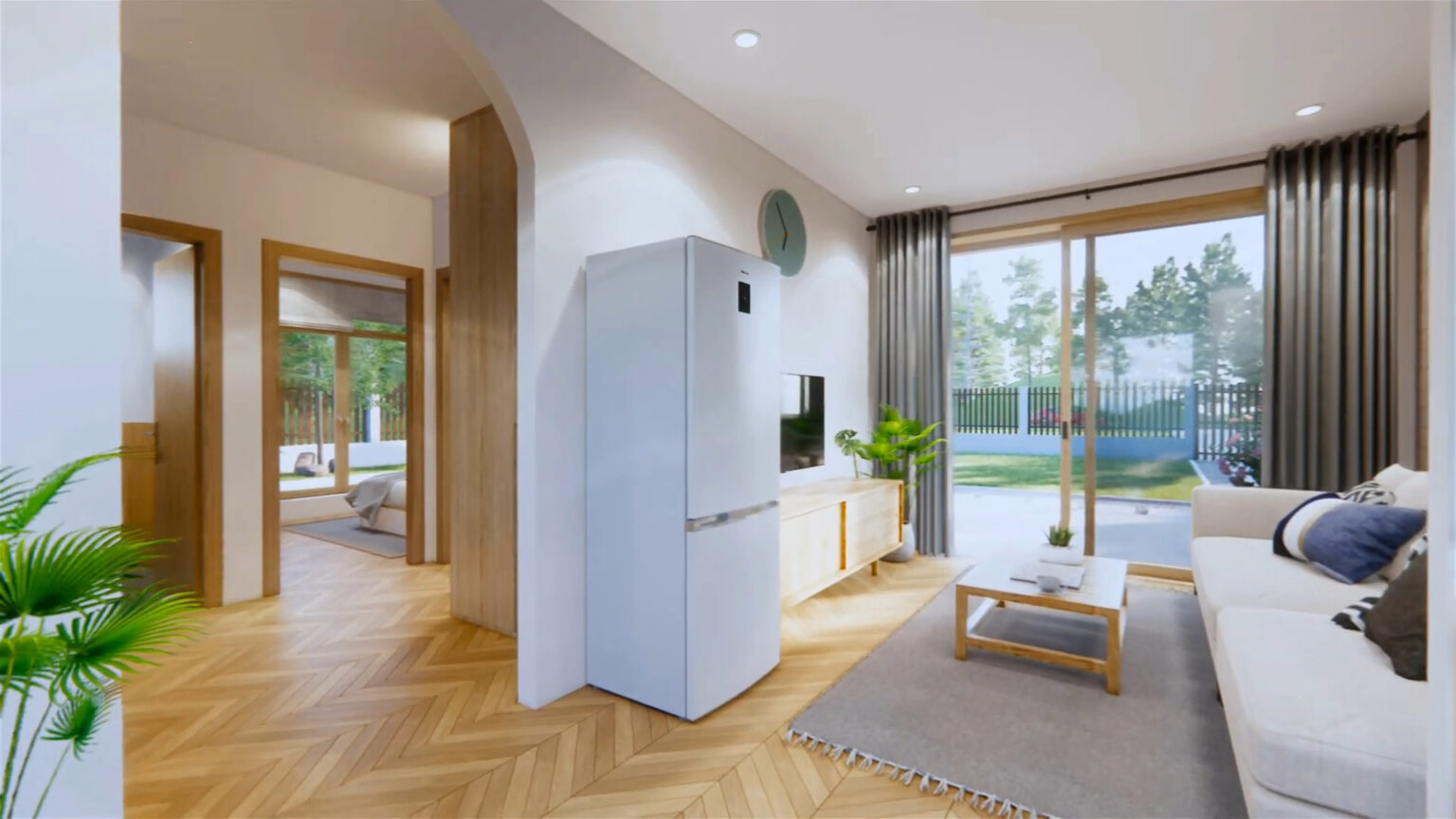 Small House Design 12x7.5 Meter House Plans 39x25 Feet 2 Bed - House ...