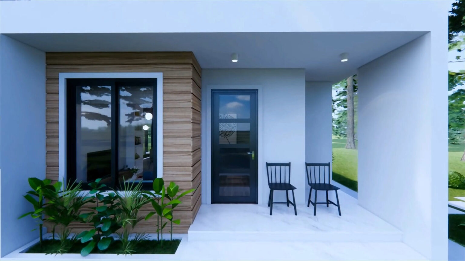 Small House Design 4x6 Meter House Plan 13x20 Feet 1 Bed - House Plans 3D